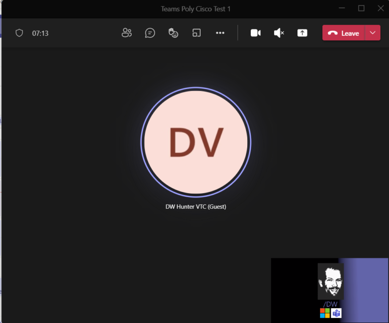 My Teams Demo: Teams Meeting, Cisco VTC, Poly CVI, and Direct Guest ...