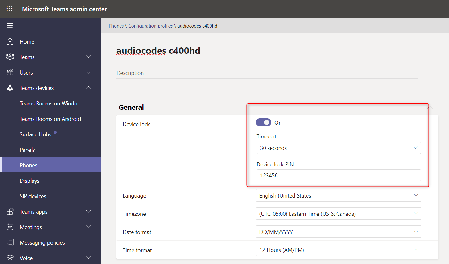 My Teams Demo: Teams Phone Configuration Profiles – Lock & Pin – Daryl ...